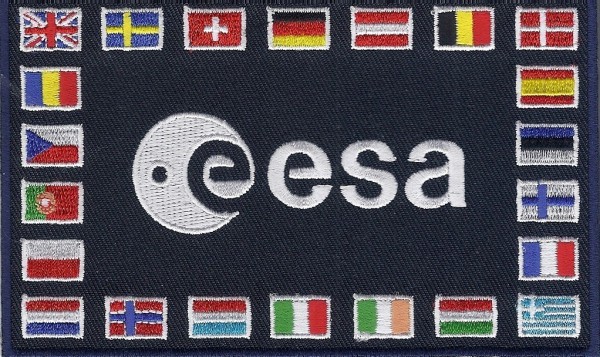 ESA Nationen Patch / Emblem / Sticker - Raumfahrt-Shop - Original ...